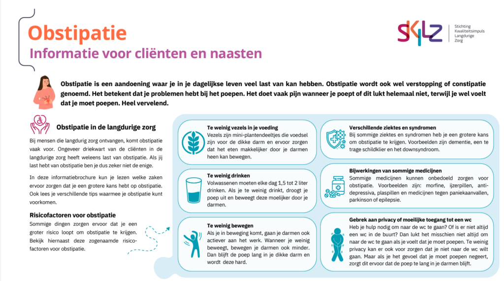 De richtlijn Obstipatie is gepubliceerd! - SKILZ